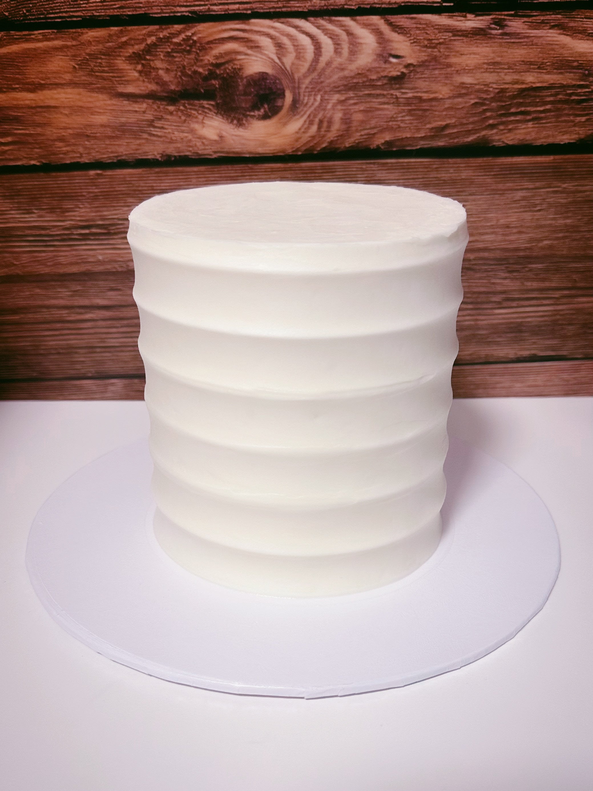 4" Vanilla Cake with Vanilla Buttercream Smash Cake - Plain White or ...